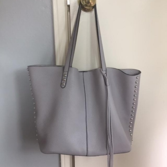 Rebecca Minkoff | Bags | Rebecca Minoff Studded Leather Tassel Tote ...